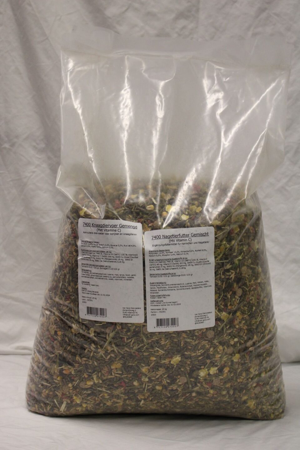 Van Gorp Gemengd Knaagdiervoer + Vit C | Dier Altena